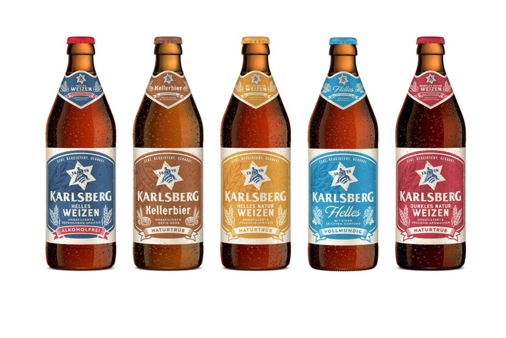 Karlsberg Spezialitäten-Sortiment mit neuem Design und neuer Flasche ...